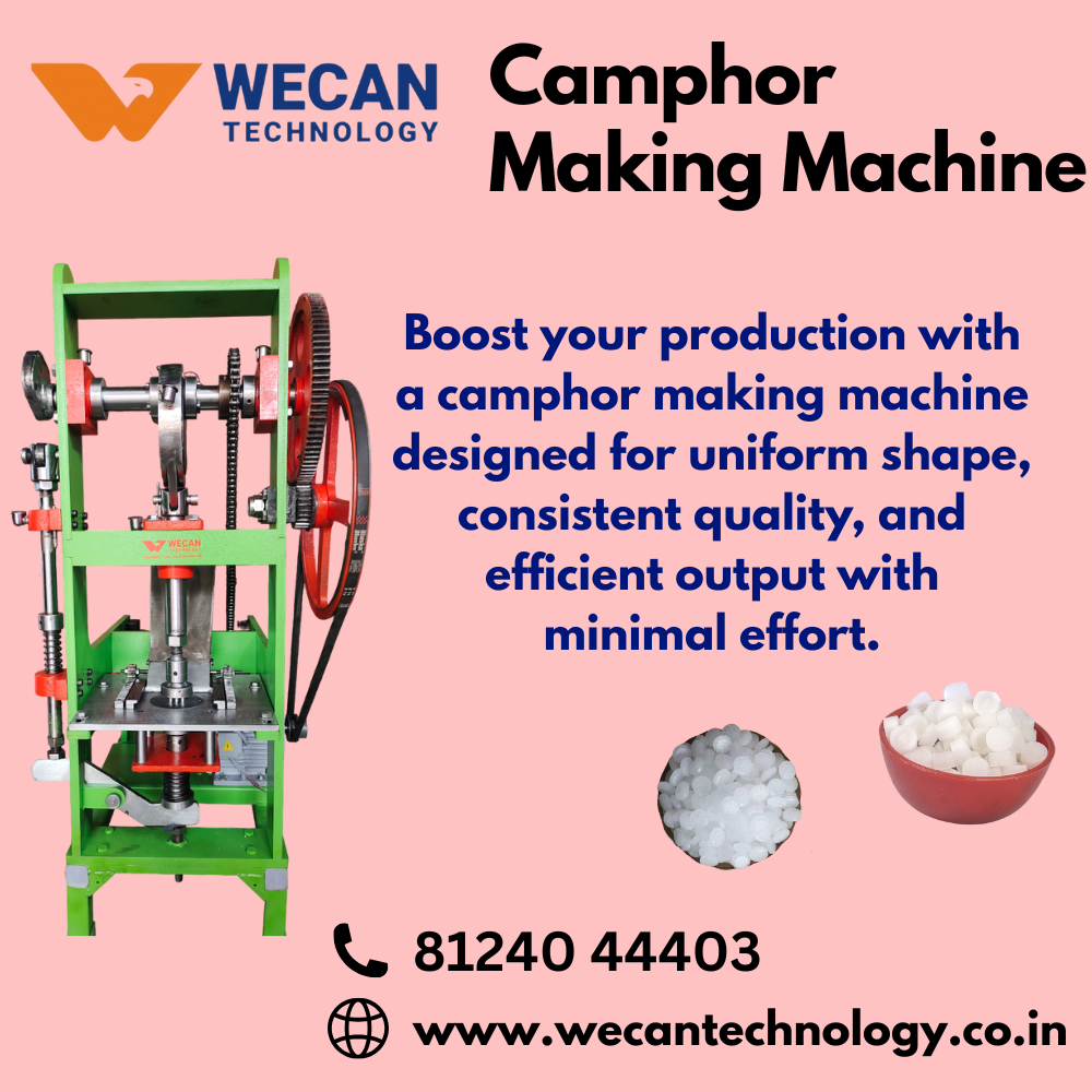 Camphor Making Machine Manufacturer for Reliable Production – Wecan ...